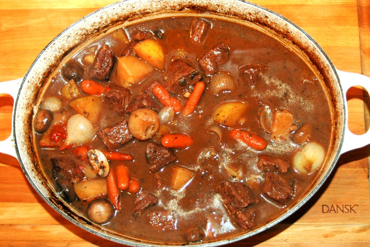 Papa’s Hearty Beef Stew a la Burgundy | The Literate Chef